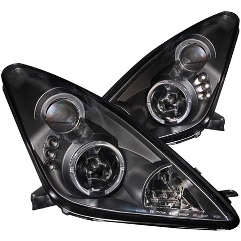 Anzo 2000 2005 Toyota Celica Projector Headlights W Halo Black B2b