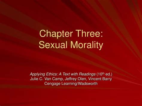 Ppt Chapter Three Sexual Morality Powerpoint Presentation Id684344