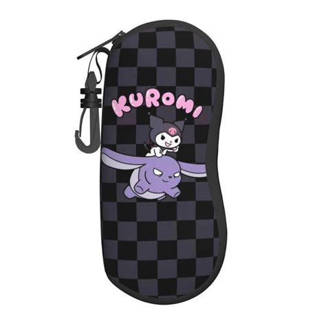Sanrio Kuromi Sunglasses Soft Case Ultra Light Neoprene Zipper Eyeglass