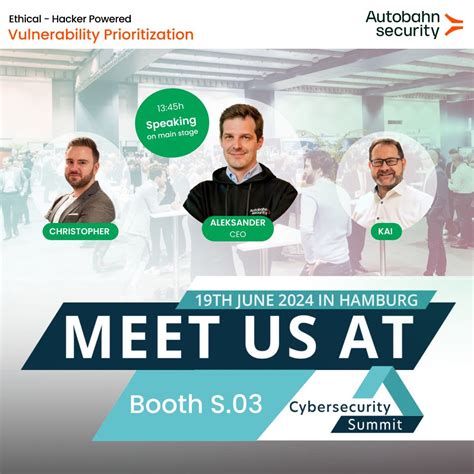 Autobahn Security Reduce Hackability On Linkedin 📢 Autobahn Security Will Be Attending The