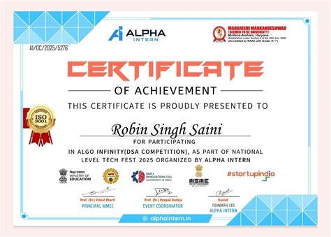 Dsa Techfest2025 Coding Problemsolving Achievement Alphaintern