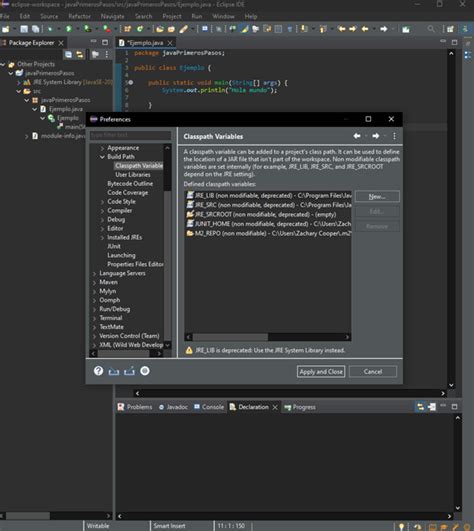 En Mi Eclipse No Me Da La Alternativa De Navigator Java JRE Y JDK Compile Y Ejecute Su