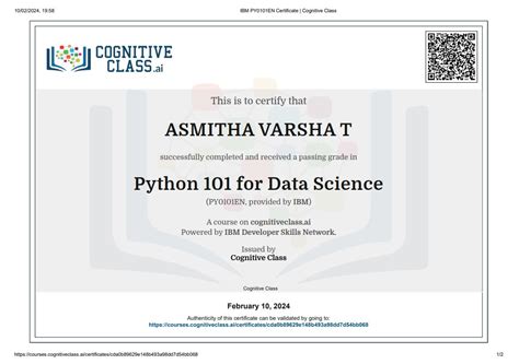 Asmitha Varsha On Linkedin Datascience Python Api Ibmcertification