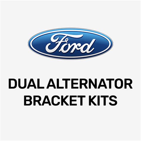 Bracket Kits Ford Dual Alternator Bracket Kits Mechman Alternators