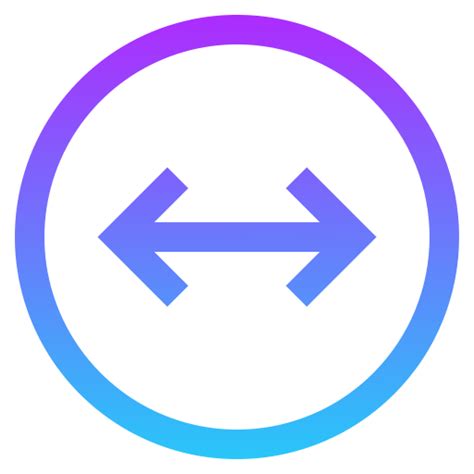 Right And Left Generic Gradient Icon