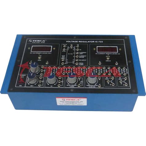 Voltage Regulator Ic 723 Trainer With Dual Meters Tesca