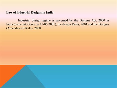 Industrial Designs In Ipr Pptx