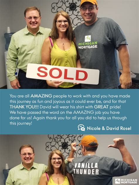 Success Story David And Nicole Rosel Michigan Mortgage