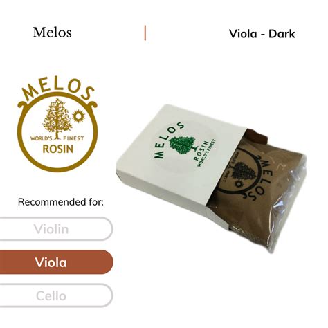 Melos Rosin Viola Dark