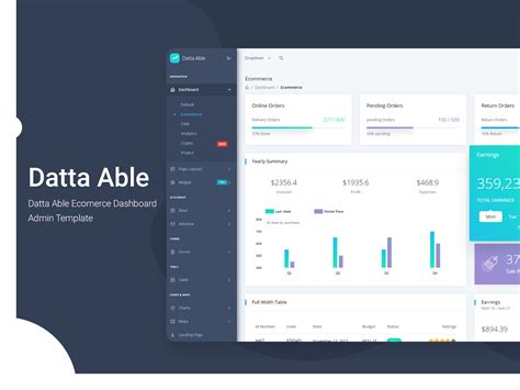 Datta Able Ecomerce Dashboard Admin Template By Codedthemes On Dribbble