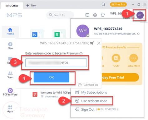 Giveaway Wps Office Premium License Key For Free