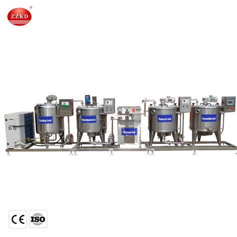 100l Small Yogurt Production Line With Fermentation Milk Pasteurizer Juice Pasteurization
