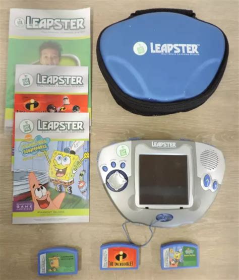 Leapfrog Leapster Handheld Learning Game Console And Carry Case 20200