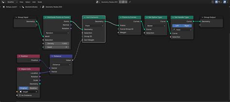 Points To Curve Node Control Over The Order Of Points That The Curve Passes Through Modeling