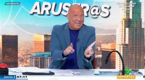 La Sorprendente Reflexión De Alfonso Arús Los Hombres Tenemos Rasgos