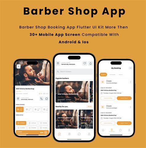 Barber Shop Salon Spa Massage Appointment Booking App Flutter