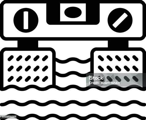 레벨링 플로어 스크 리드 벡터 컬러 아이콘 디자인 핸디맨 서비스 기호 주택 수리 기호 토목 공학 및 건축 계약자 스톡