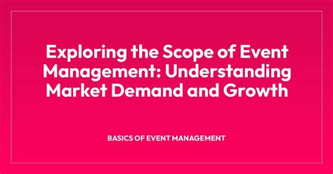 Basics Of Event Management • Event Management Evm Institute