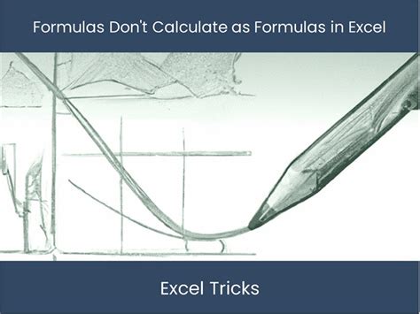 Trouble Calculating Formulas In Excel Fix It