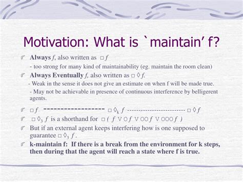Ppt A Polynomial Time Algorithm For K Maintainable Policies