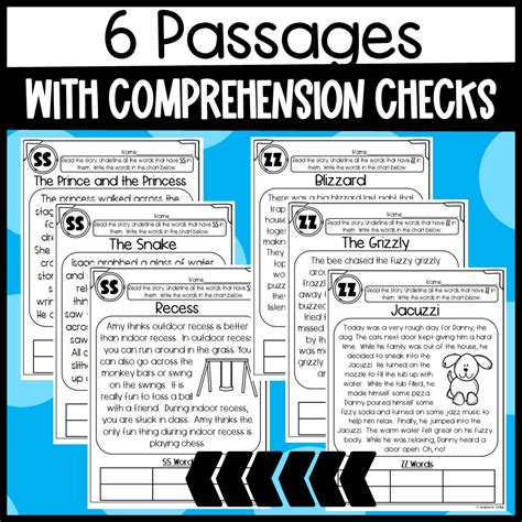 Double Letters Ss And Zz Passages Made By Teachers