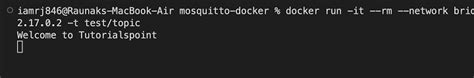 Setting Up Mosquitto On Docker