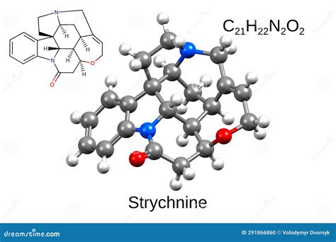 Chemical Formula Skeletal Formula And 3d Ball And Stick Model Of