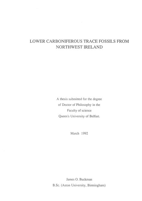 Pdf Lower Carboniferous Trace Fossils From Northwest Ireland