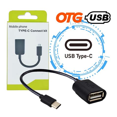 Jual Kabel Otg Type C Kabel Data Otg Usb To Type C Tipe C Konektor Adapter Connect Kit