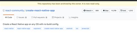 Is Create React Native App Being Discontinued R Reactnative