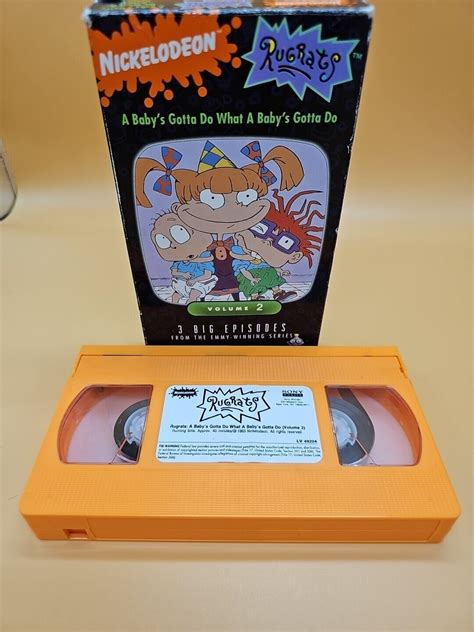 Vintage Nickelodeon Rugrats Vhs Video Tape Grelly Usa