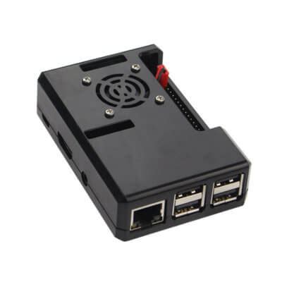 ABS Raspberry Pi 4 Fan Case Black White Wholesale MaidaTech