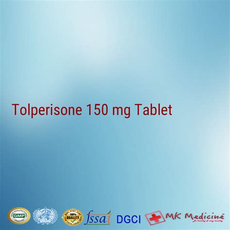 Tolperisone 150 Mg Tablet For Pcd Franchise