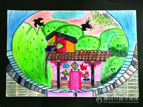 岭南建筑儿童画 建筑儿童画简笔画 岭南建筑简笔画 第2页 大山谷图库