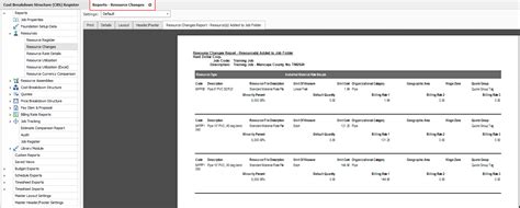 Reports Menu