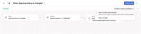 Triggering A Rule Based On Subtask Approval Features Launched Asana