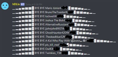 Dont Prune Servers With A Welcome Goodbye Bot Thanks R Discordapp