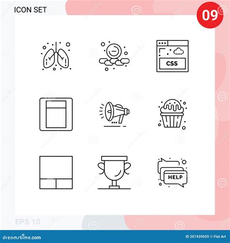 Announcement Loud Speaker Vector Template 121642314