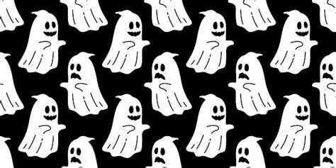 유령 원활한 패턴 벡터 할로윈 유령 스카프 고립 반복 벽지 타일 배경 악마 악마 만화 일러스트 낙서 선물 포장 종이 검은 디자인 귀신에 대한 스톡 벡터 아트 및 기타 이미지