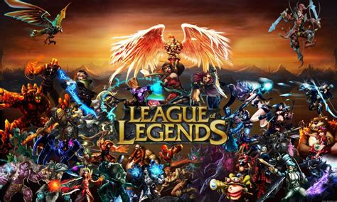 Epic League Of Legends Classic Champions Sunset Wallpaper Background