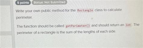 Solved 12⋅34−5678910 Public Class Rectangleteste Public
