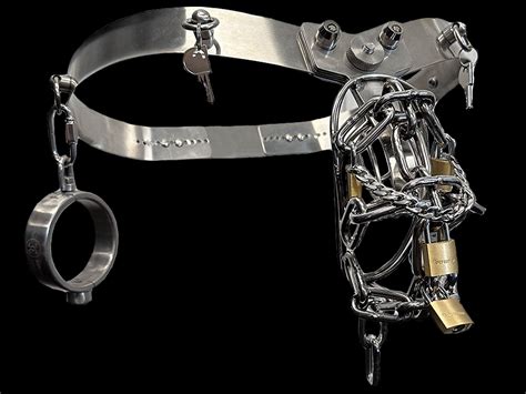 Metal Chastity Belt For Men Bespoke Behind Barz