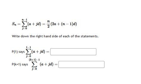 solved sn ∑j 0n−1 a jd 2n 2a n−1 d write down the right