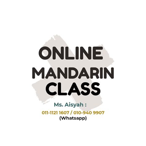 Online Mandarin Class
