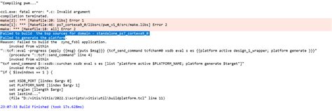 Flatform Failed To Build · Issue 32 · Xilinx Vitis Embedded Platform Source · Github