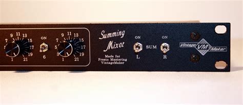 Input XLR Analog Summing Mixer With Insert For Synth Daw Drum Machine