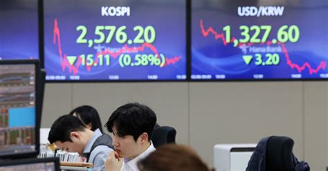 코스피 이틀 연속 하락해 2570대로 마감코스닥도 012 하락