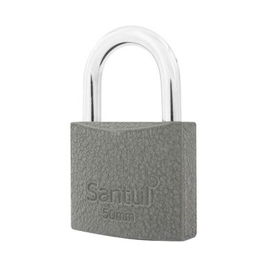 Candado Cuerpo De Hierro 50mm Llave Tradic Gancho Estándar Santul