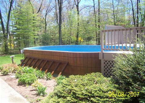 Crestwood Pools Quality Pools With Real Wood Panels That Looks
