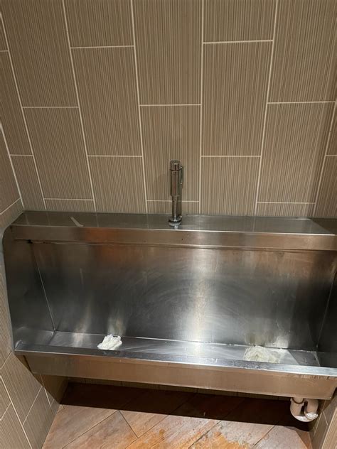 Wou — Trough Style Urinal At Subway In Amsterdam